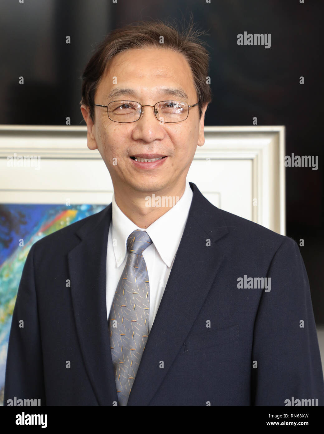 Beverly Hills, California, USA. 16th February, 2019. Artist Jinghui ...