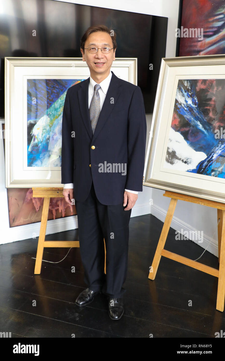 Beverly Hills, California, USA. 16th February, 2019. Artist Jinghui ...