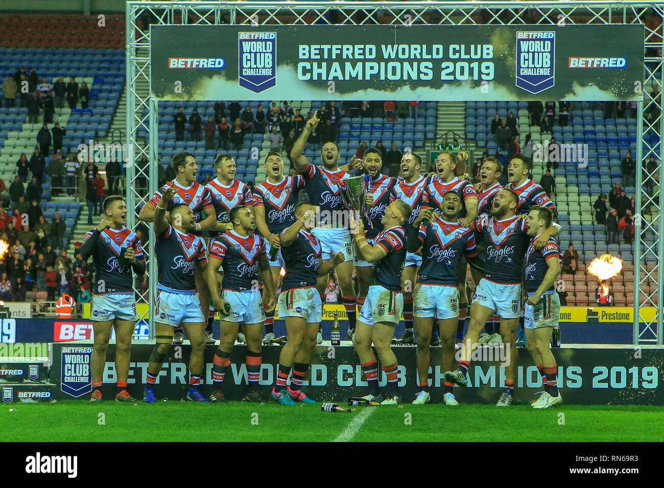 17th February 2019 , DW Stadium, Wigan, England; Betfred World Club ...