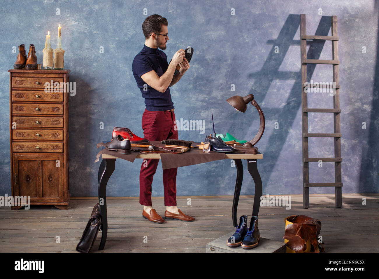 full length side view photo. the most innovative style of shoes from ...