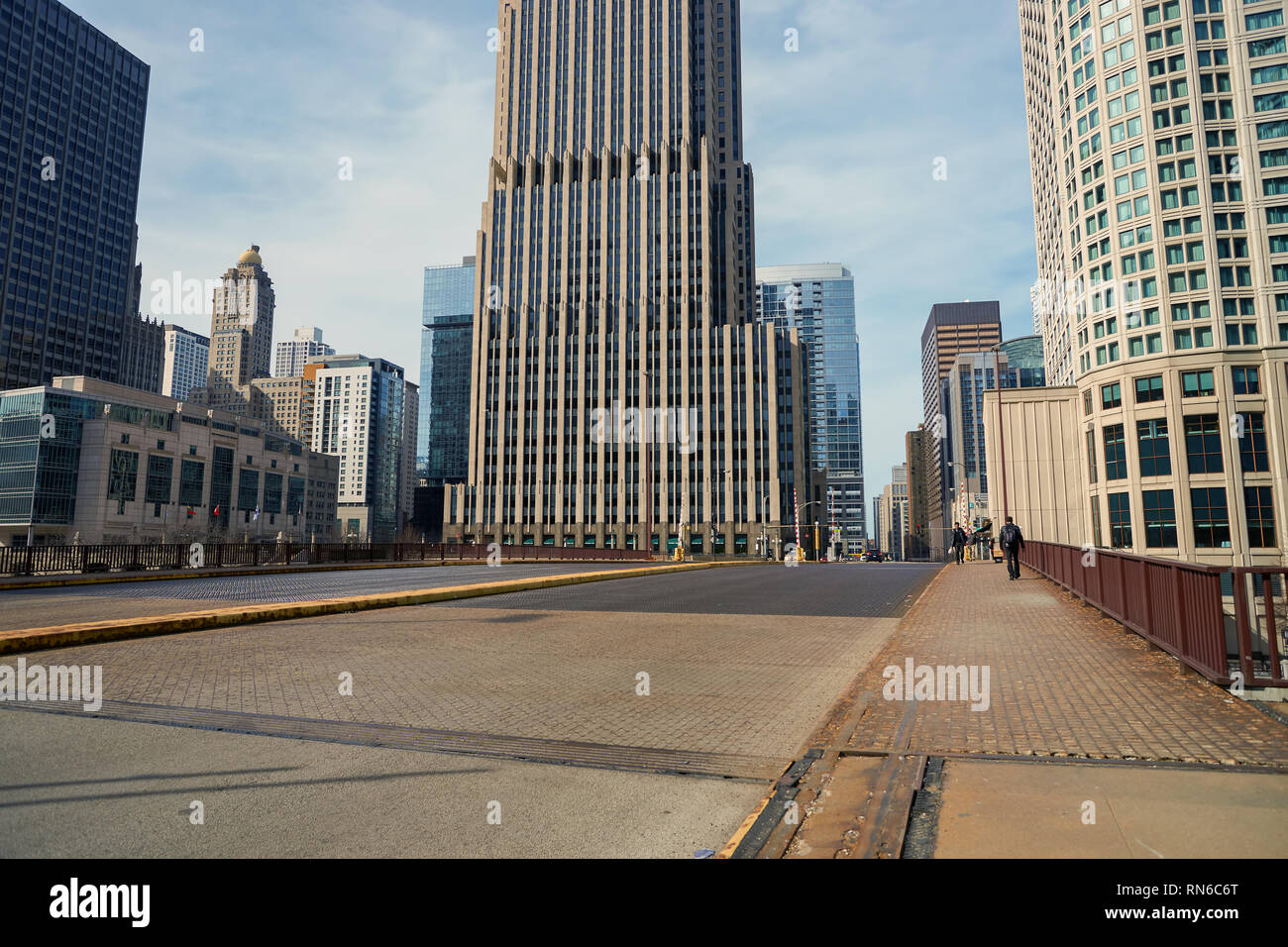 CHICAGO, IL - CIRCA MARCH, 2016: Chicago downtown in the daytime ...