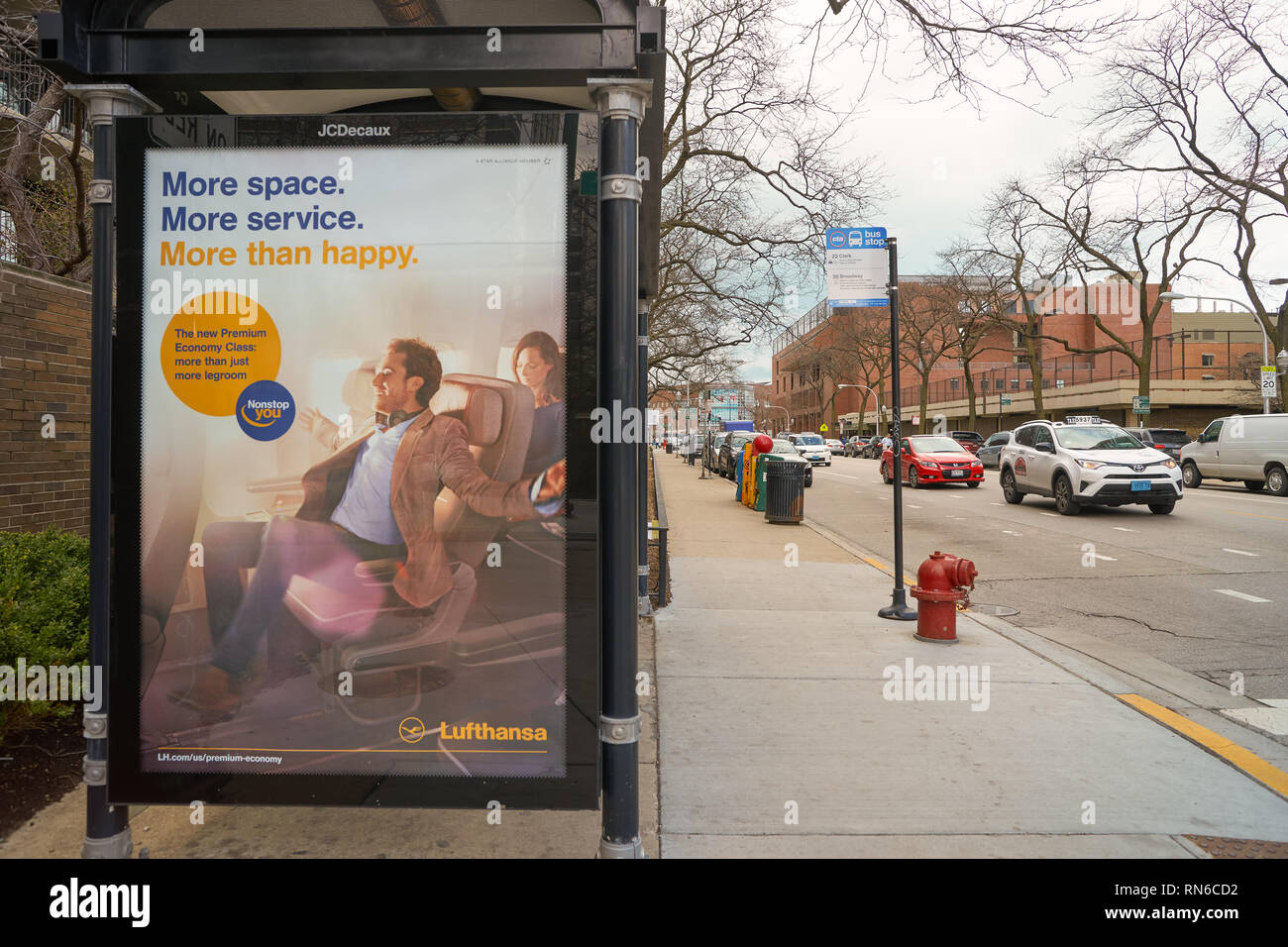 CHICAGO, IL - CIRCA MARCH, 2016: advertisement at Chicago in the ...