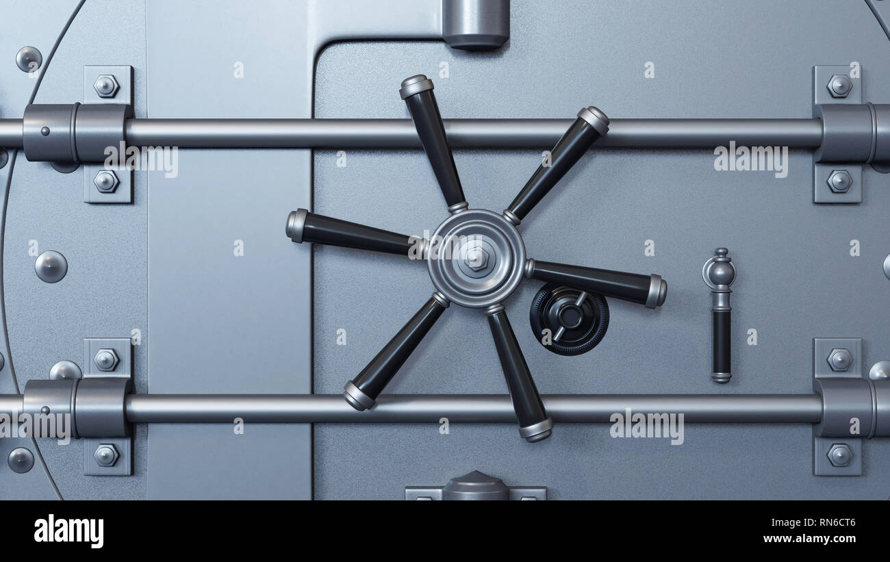 3d rendering open bank vault hi-res stock photography and images - Alamy