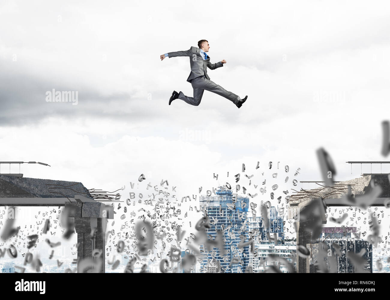 Problem and difficulties overcoming concept Stock Photo - Alamy