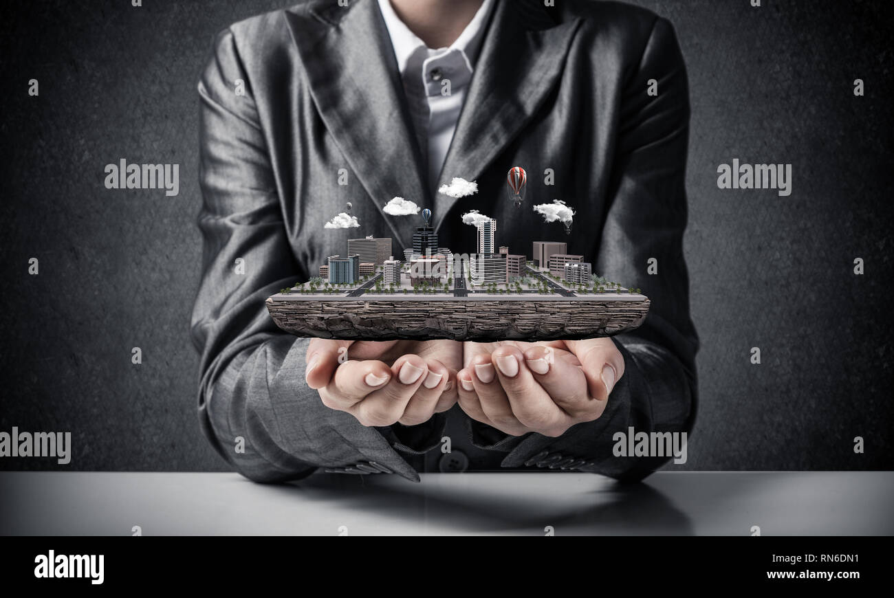 Concept of modern urban development Stock Photo - Alamy