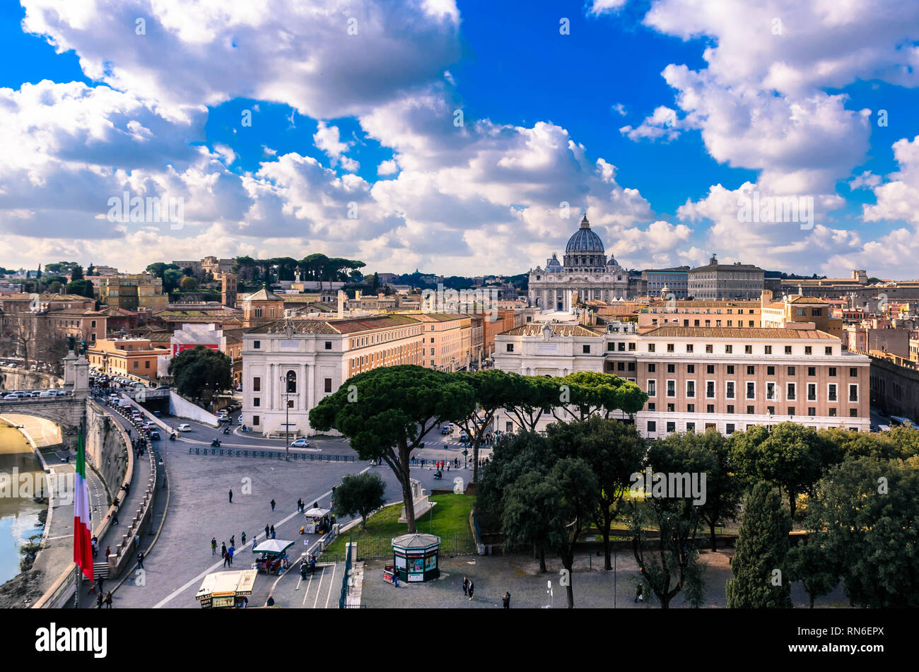 St Peter's Basilica, one of the largest churches in the world located ...