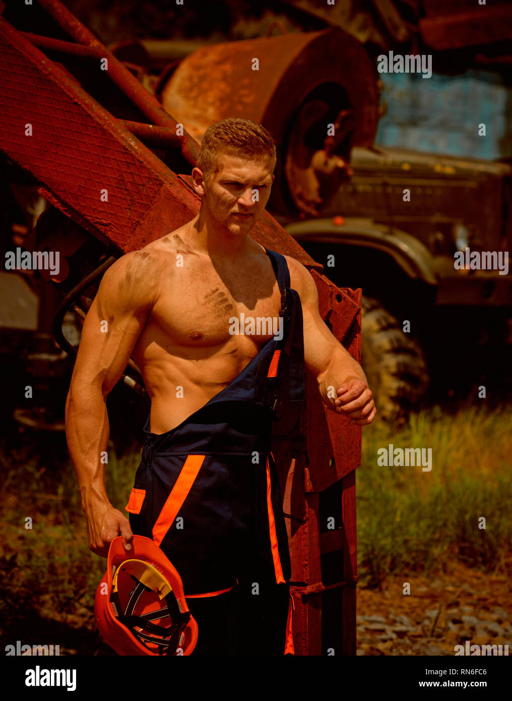 Mechanical engineer. Mechanical engineer at heavy machinery. Handsome ...