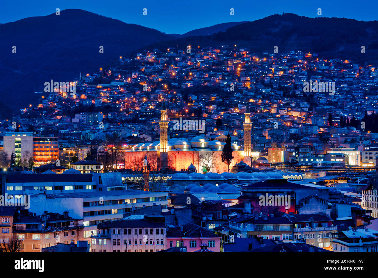 Grand Mosque of Bursa, Turkey Stock Photo - Alamy
