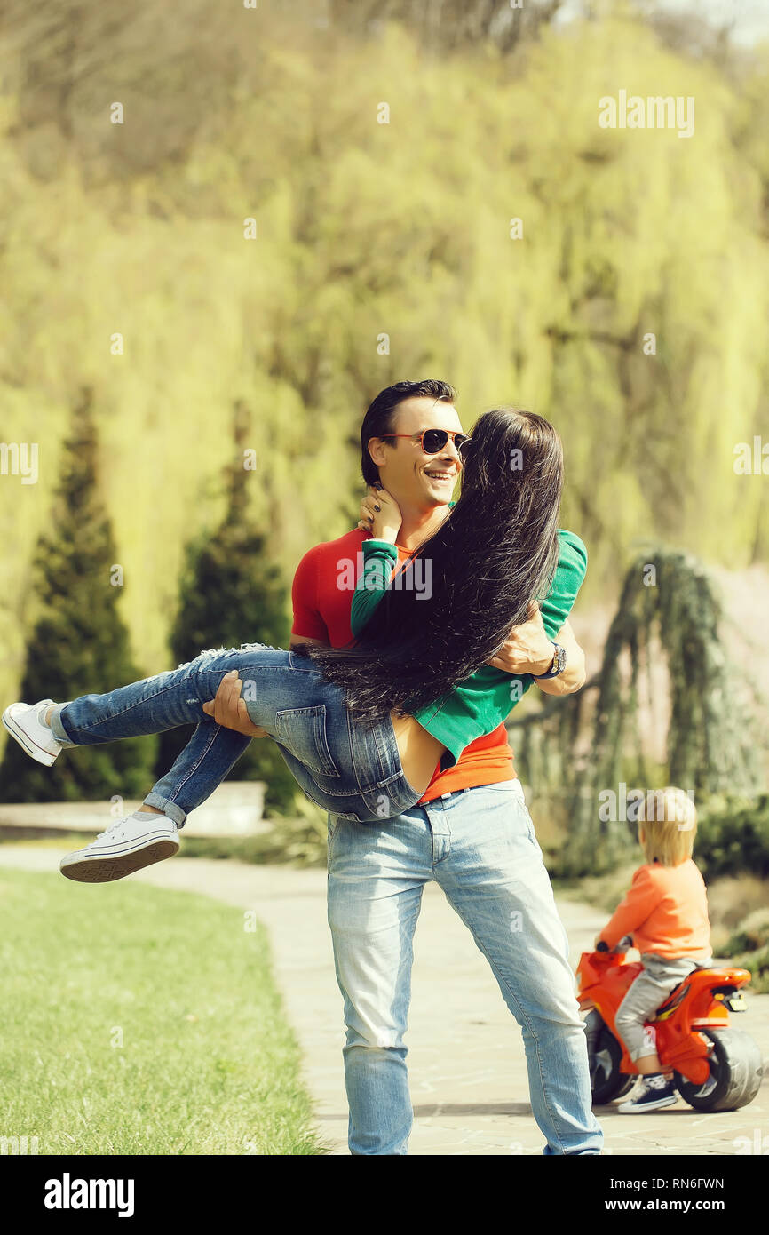 Happy family couple Stock Photo - Alamy