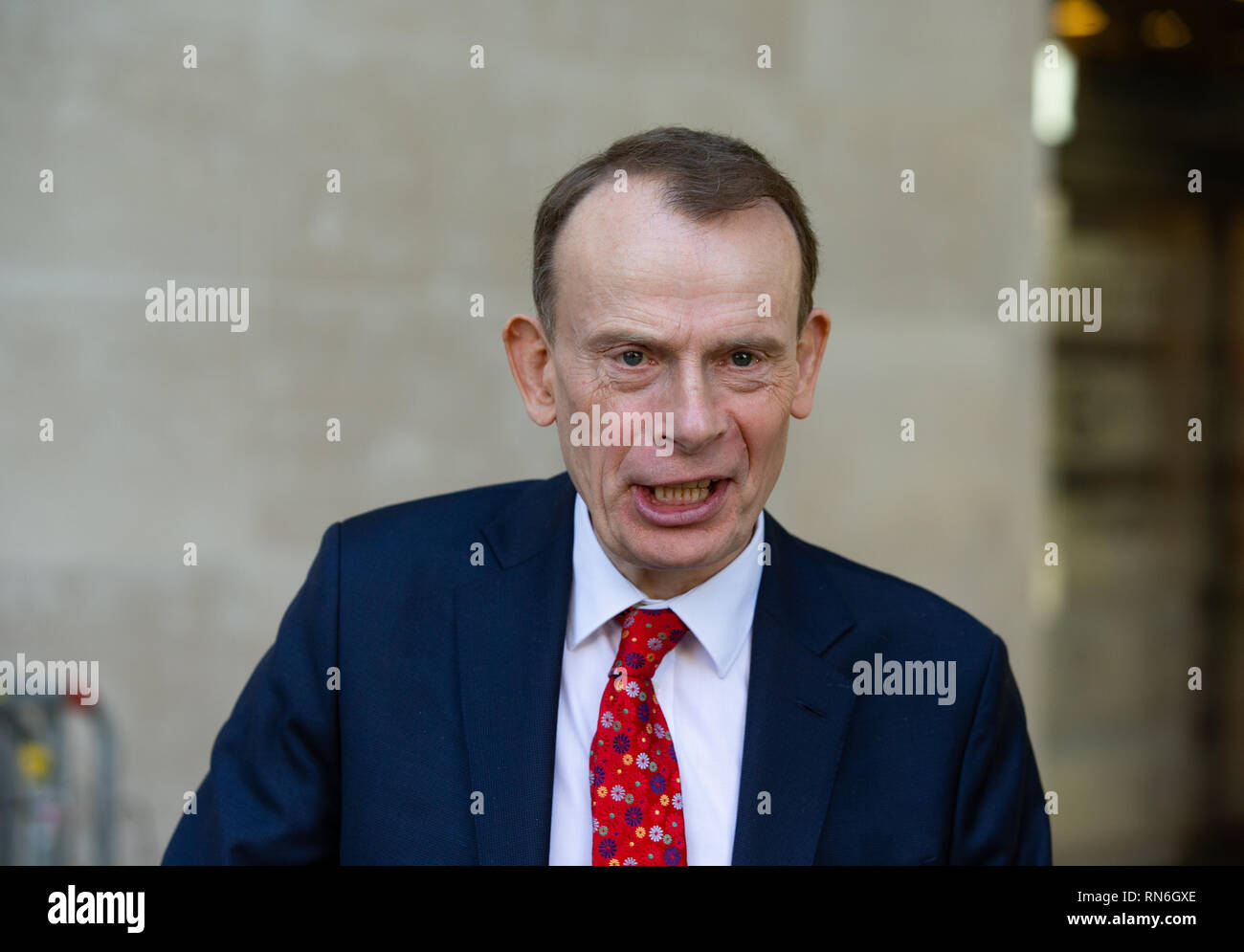 Television presenter, Journalist and political commentator, Andrew Marr ...