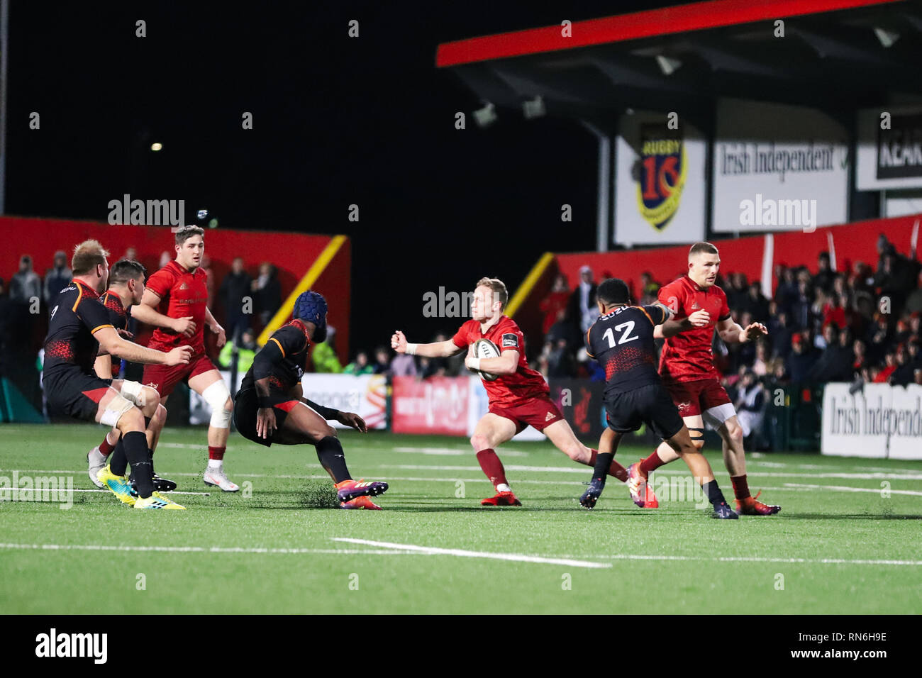 February 15th, 2019, Cork, Ireland: action from the Munster Rugby ...