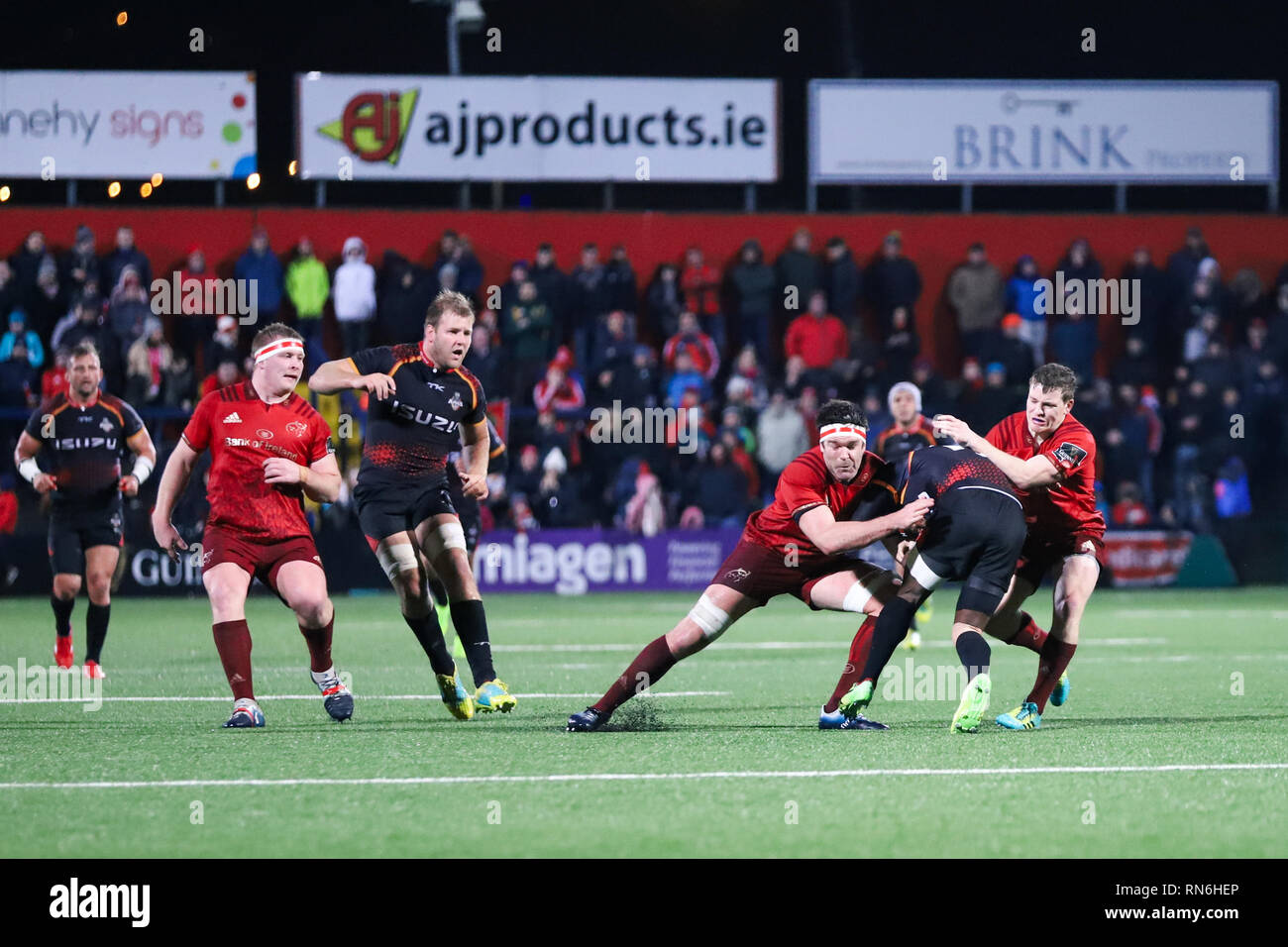 February 15th, 2019, Cork, Ireland: action from the Munster Rugby ...
