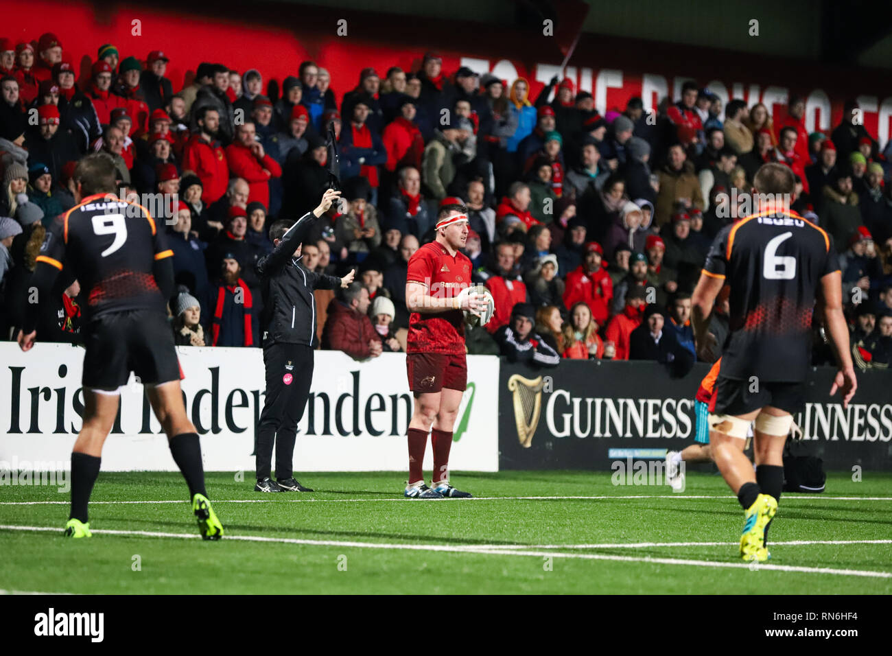 February 15th, 2019, Cork, Ireland: action from the Munster Rugby ...