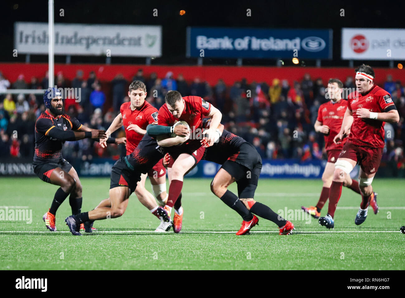 February 15th, 2019, Cork, Ireland: action from the Munster Rugby ...