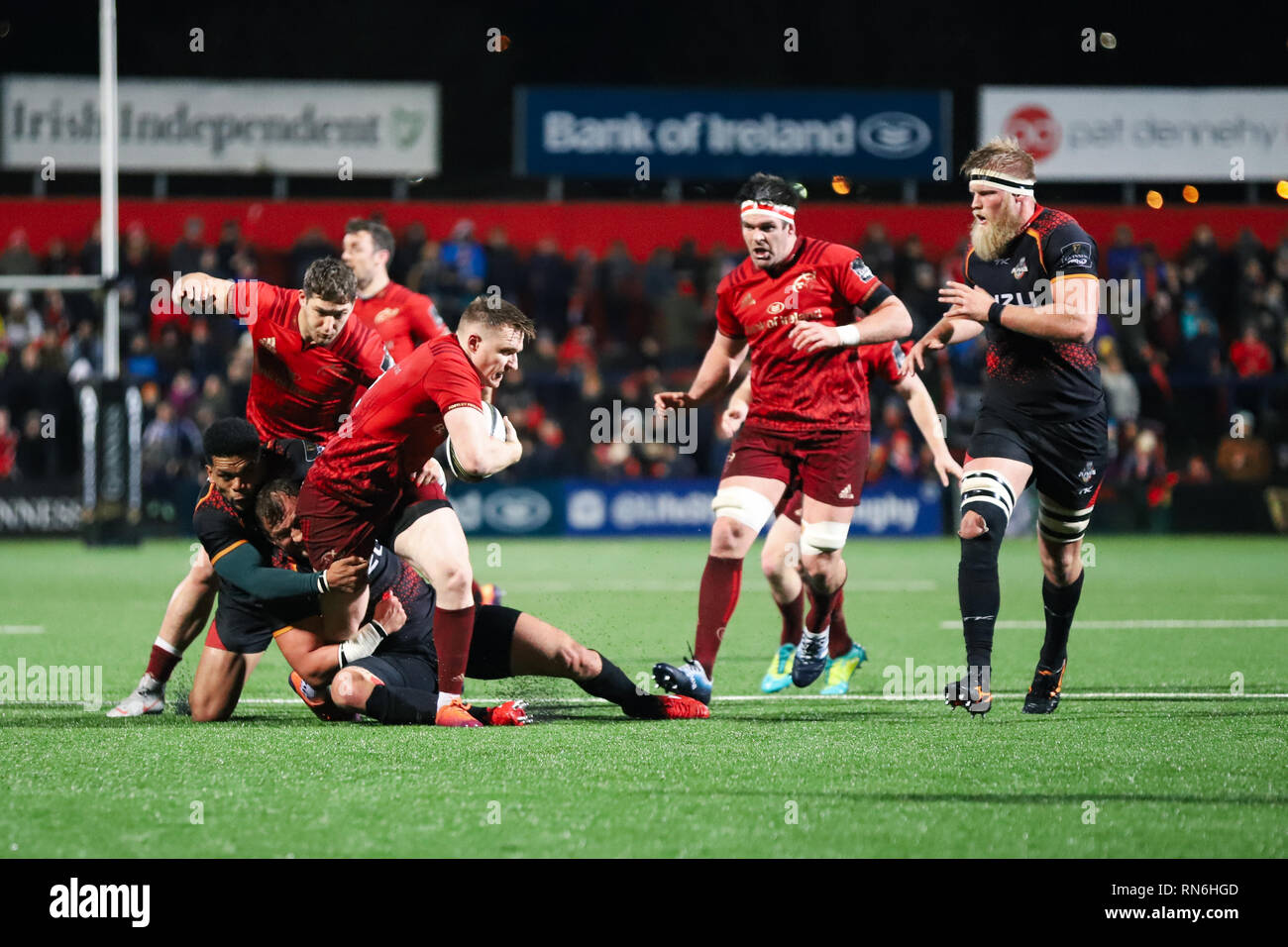 February 15th, 2019, Cork, Ireland: action from the Munster Rugby ...