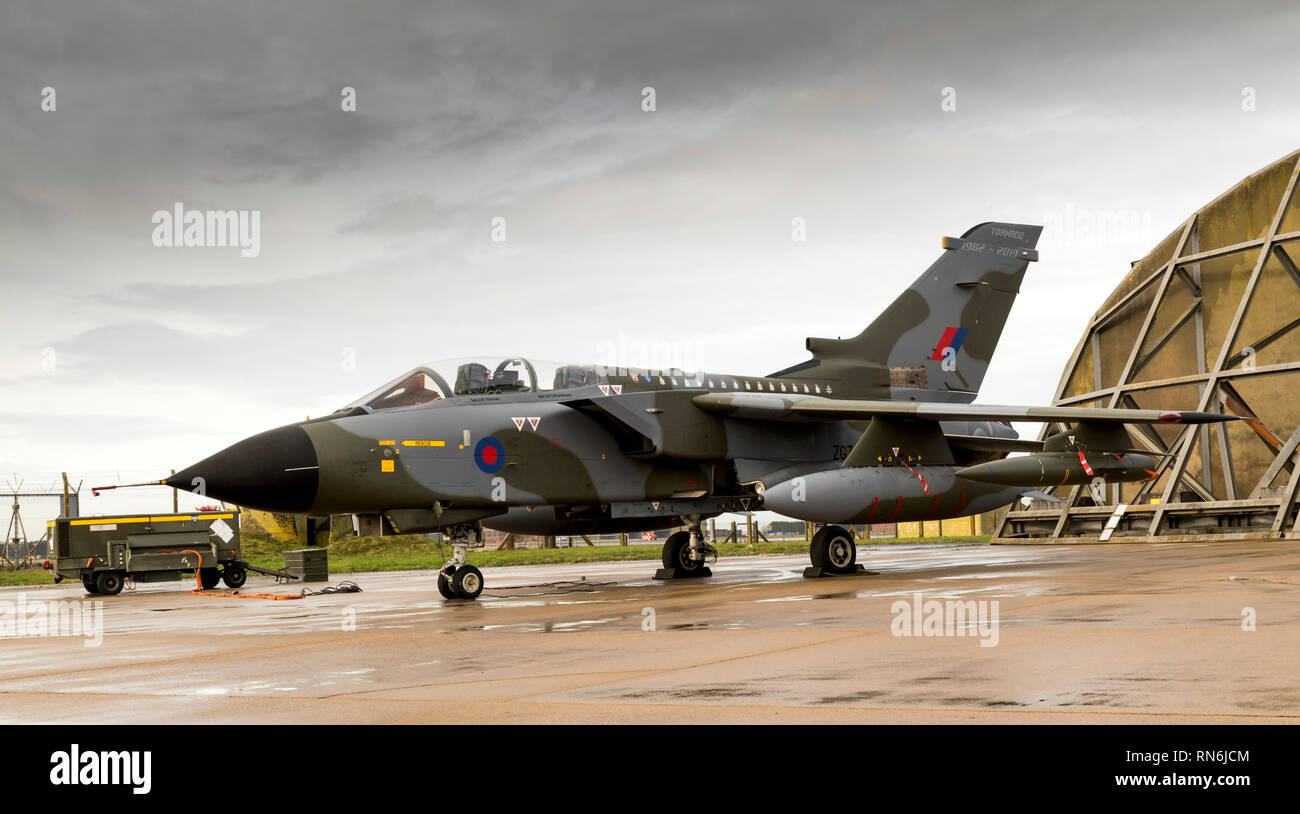 RAF Tornado GR4 at RAF Marham in new Camo livery scheme Stock Photo - Alamy