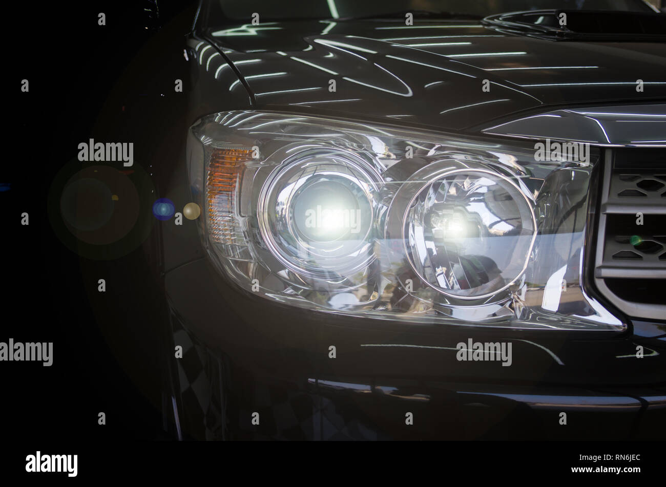 Car front lamp hi-res stock photography and images - Alamy