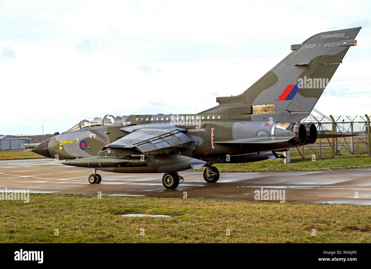 RAF Tornado GR4 at RAF Marham in new Camo livery scheme Stock Photo - Alamy
