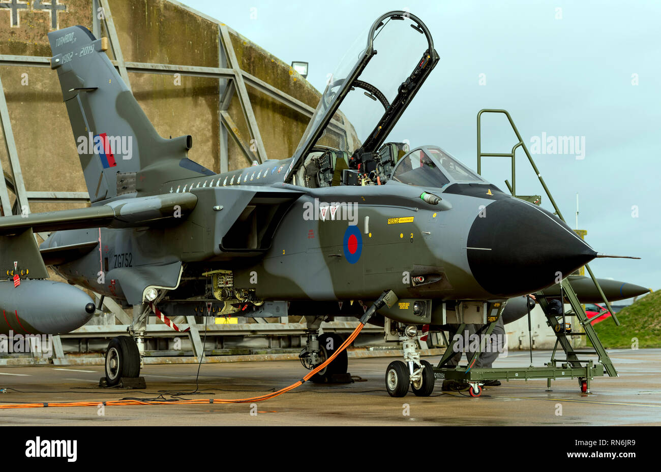 RAF Tornado GR4 at RAF Marham in new Camo livery scheme Stock Photo - Alamy