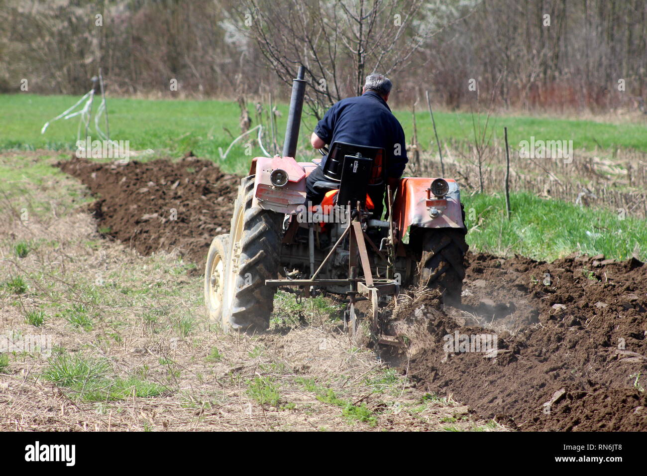 Man Plowing Field High Resolution Stock Photography and Images - Alamy