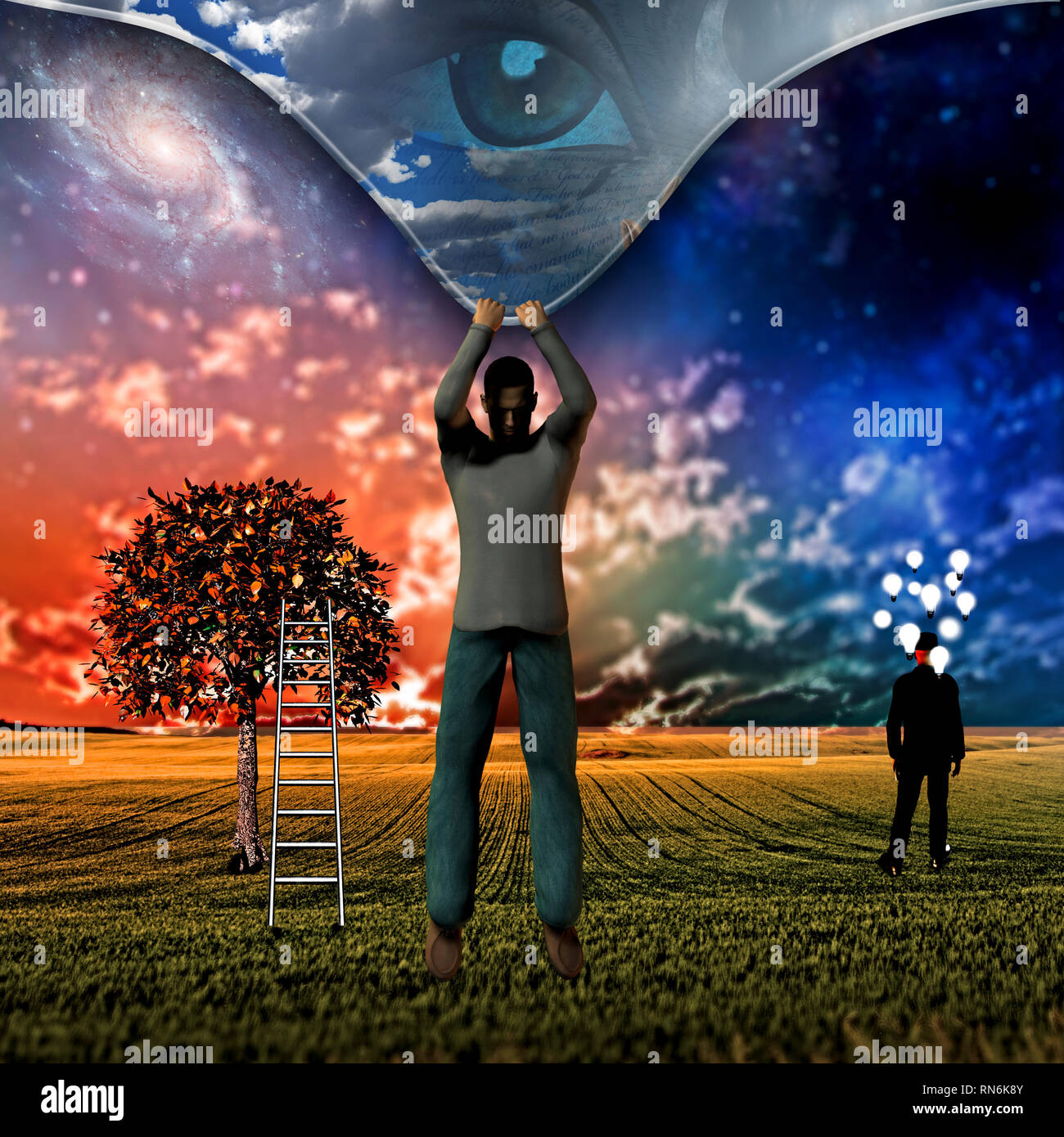 Uncovering of another painting hi-res stock photography and images - Alamy