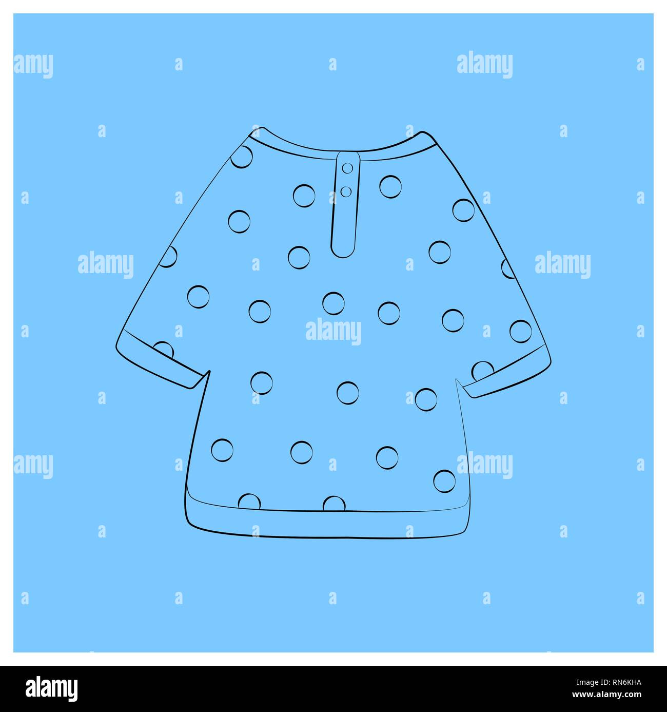 Printing on shirt linear Stock Vector Images - Alamy