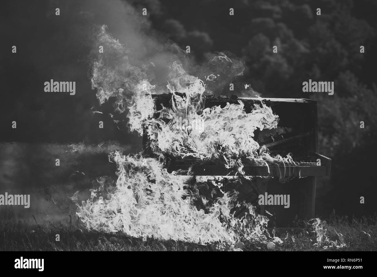 Closeup red piano Black and White Stock Photos & Images - Alamy