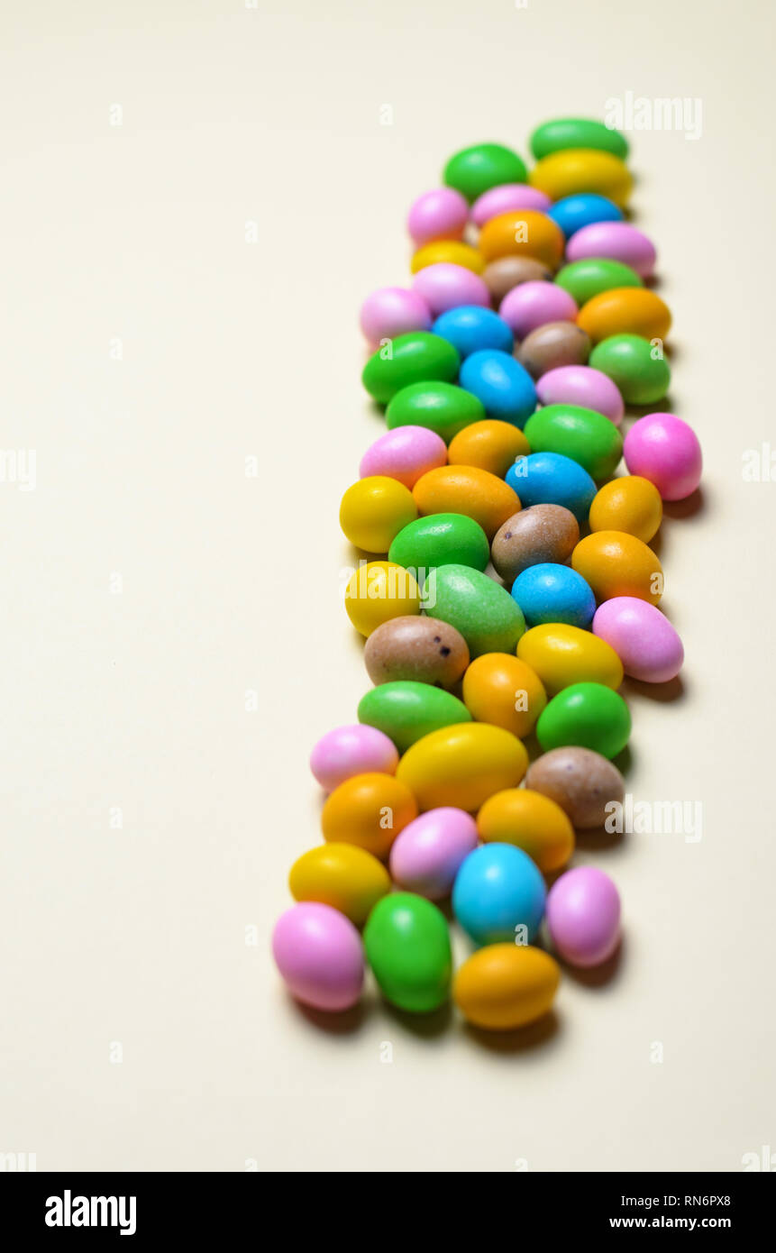Chocolate Eggs on Bright Background, Sweet Easter Treat, Holiday ...