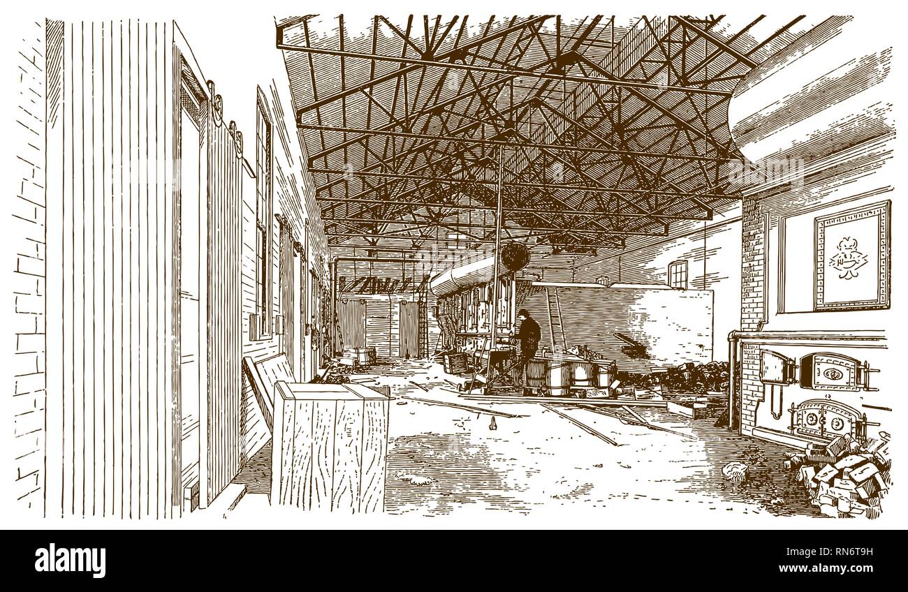 Factory interior 19th century hi-res stock photography and images - Alamy