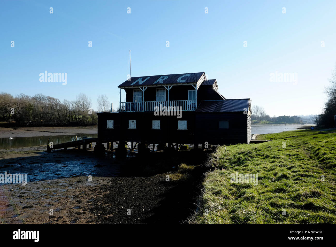 Newport Rowing Club clubhouse, River Medina, Newport, Isle of Wight ...