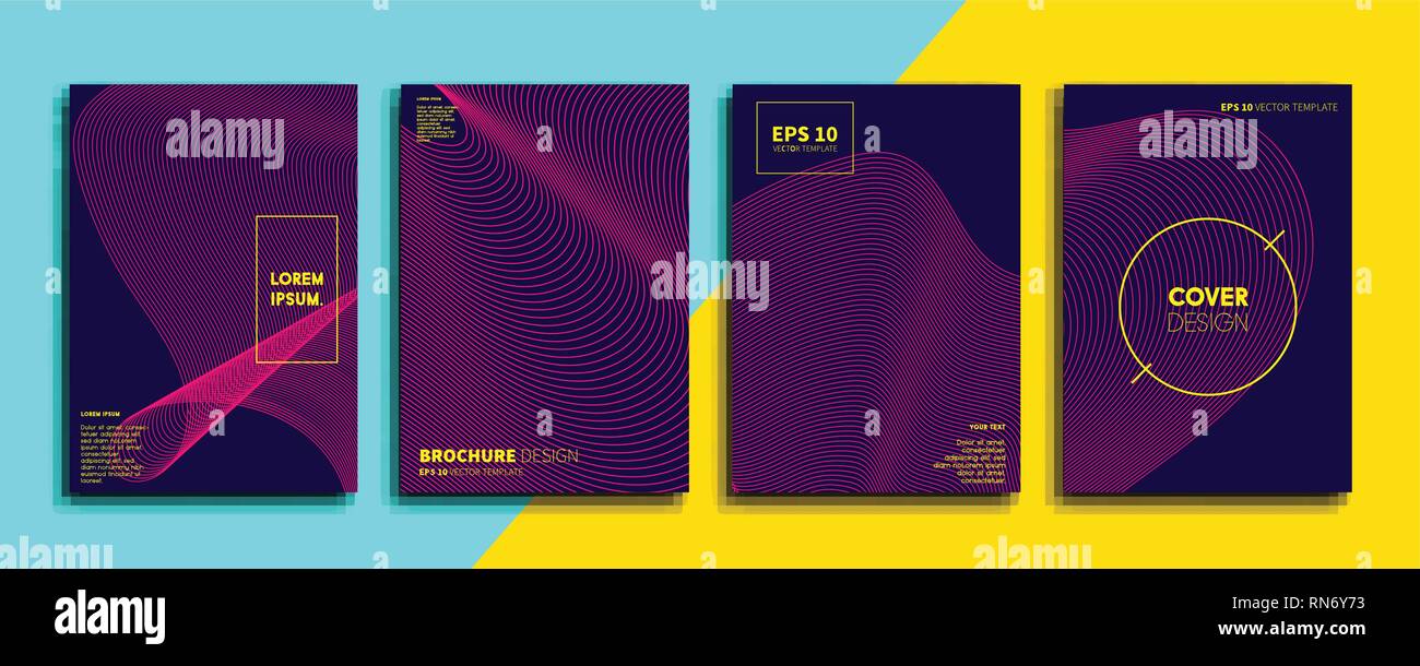 Vector cover designs. Future Poster template. Smartphone modern ...