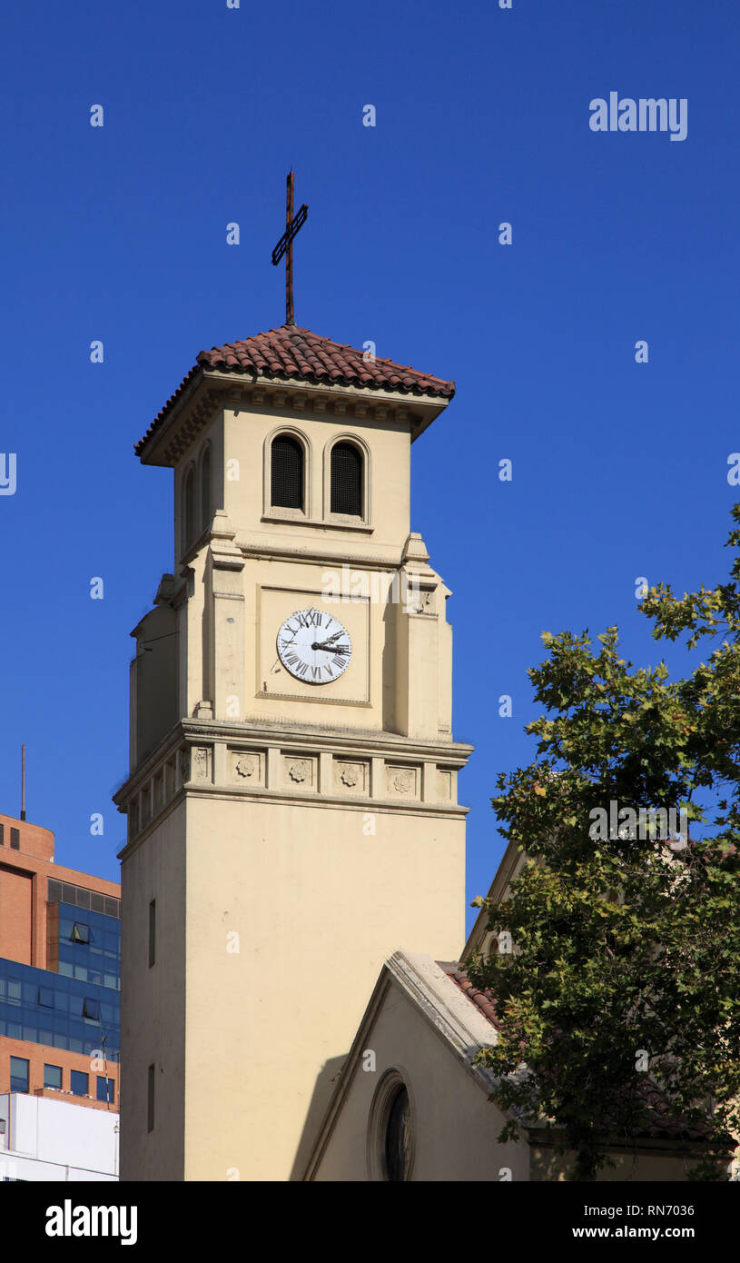 Chile, Santiago, Barrio Providencia, Catedral Castrense, catholic ...