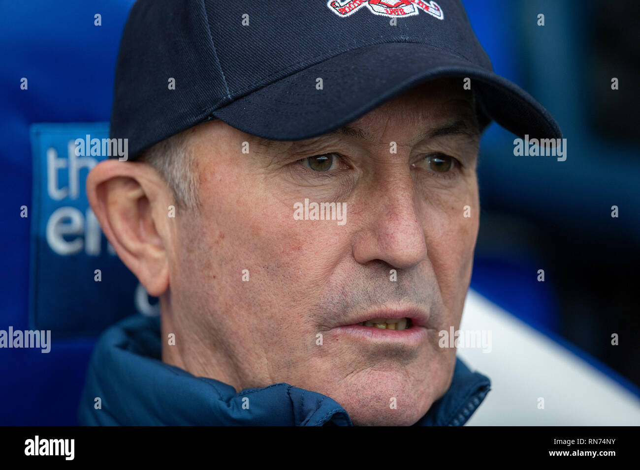 Middlesbrough manager Tony Pulis before the Sky Bet Championship match ...