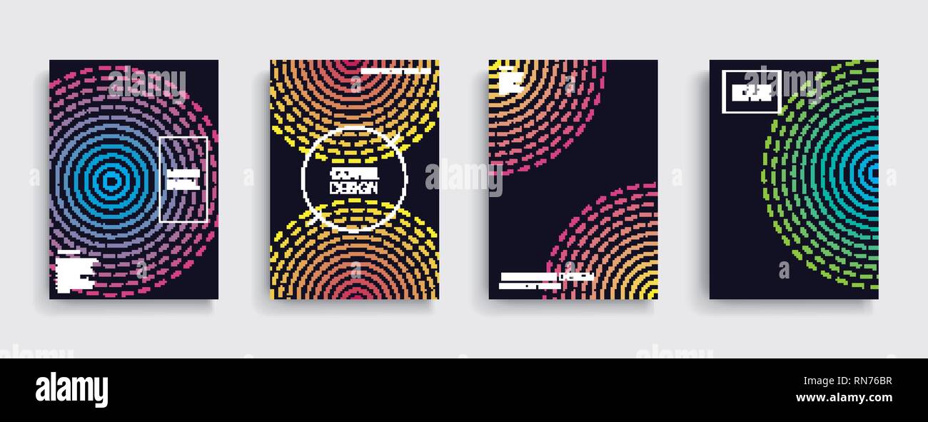 Minimal Vector cover designs. Future Poster template Stock Vector Image ...