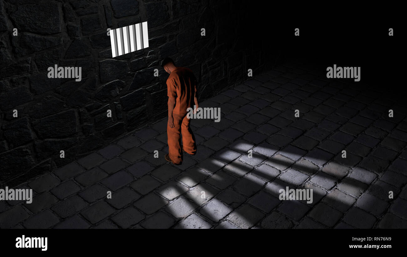 A window with bars in a justice prison hi-res stock photography and ...