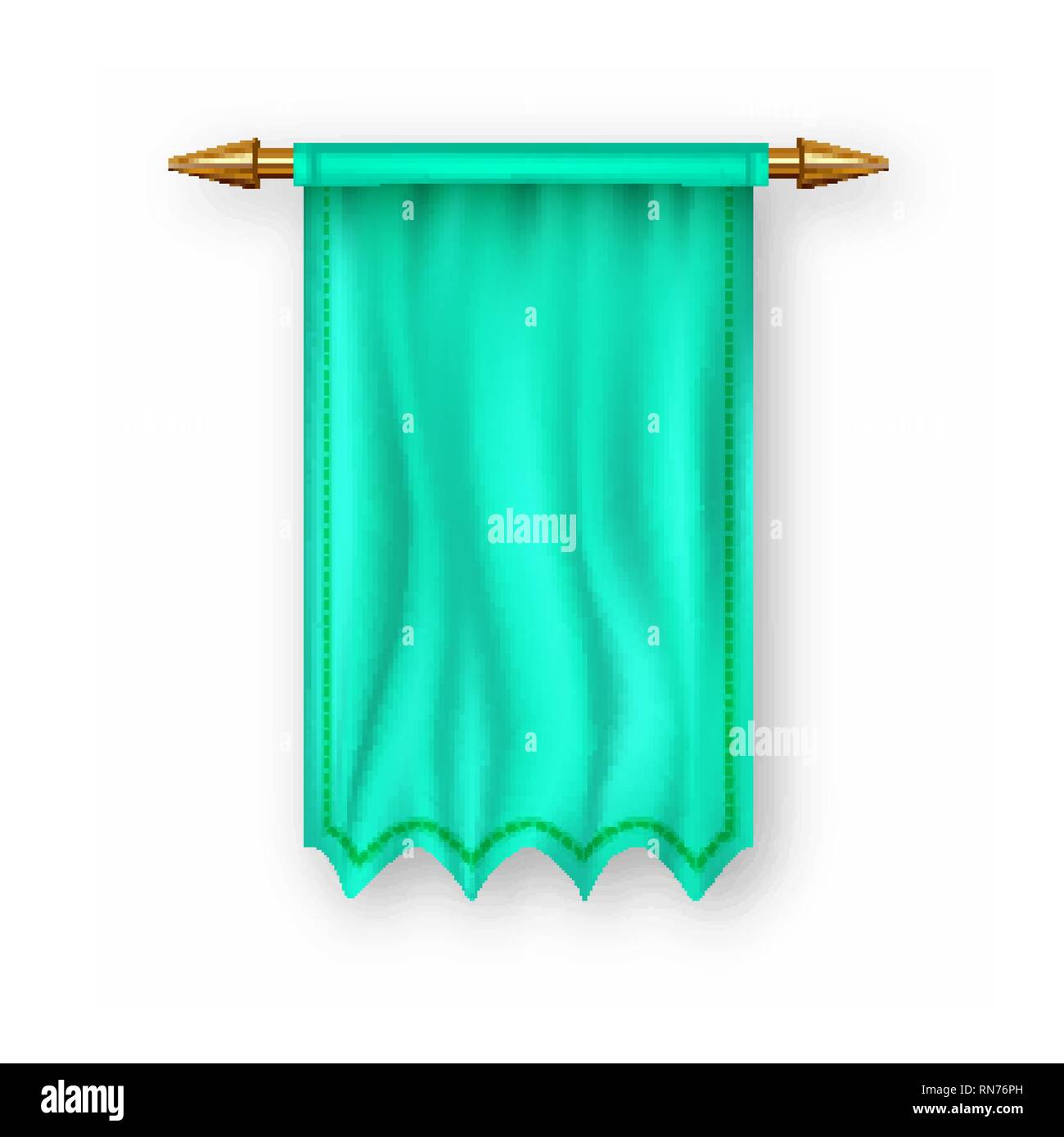 Green Scroll Banner