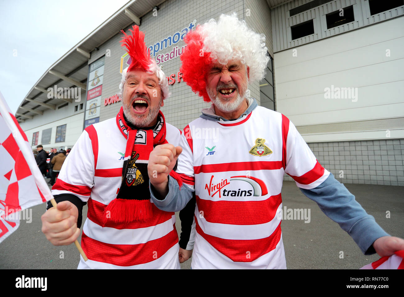Doncaster Rovers Fans High Resolution Stock Photography and Images - Alamy