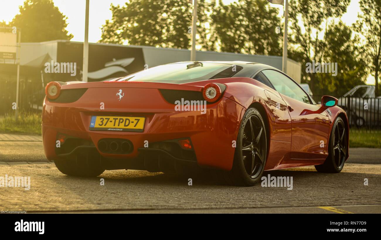 Red Ferrari 458 Italia Stock Photo - Alamy