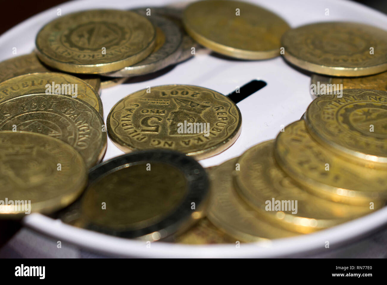 Philippine peso coin hi-res stock photography and images - Alamy