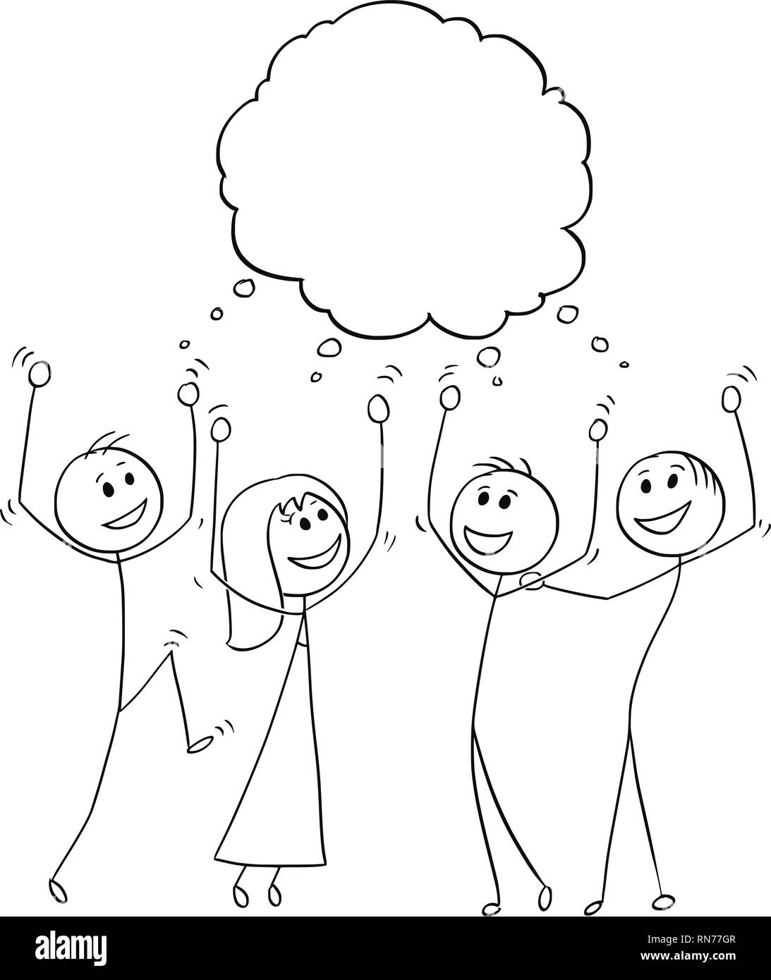 Office team celebrating Stock Vector Images - Alamy