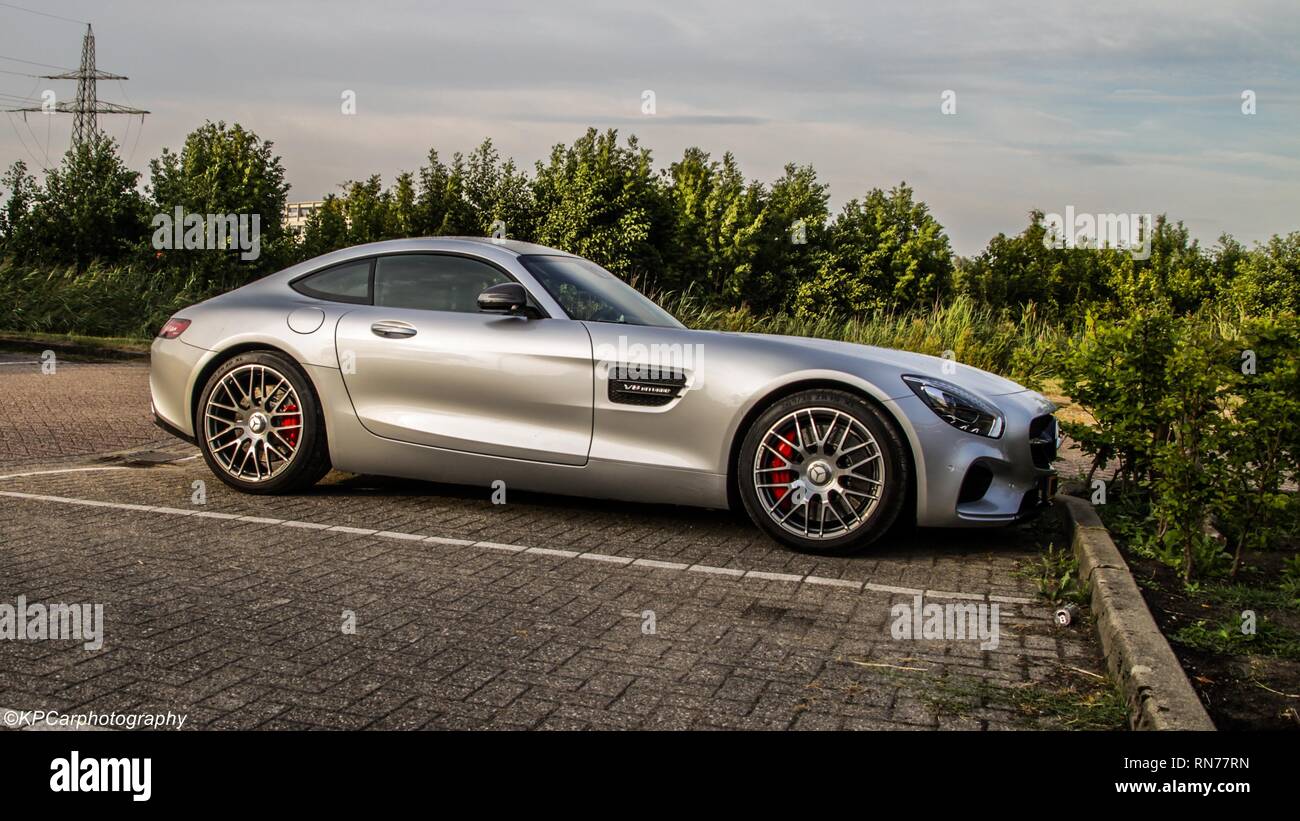 Silver mercedes gt amg hi-res stock photography and images - Alamy