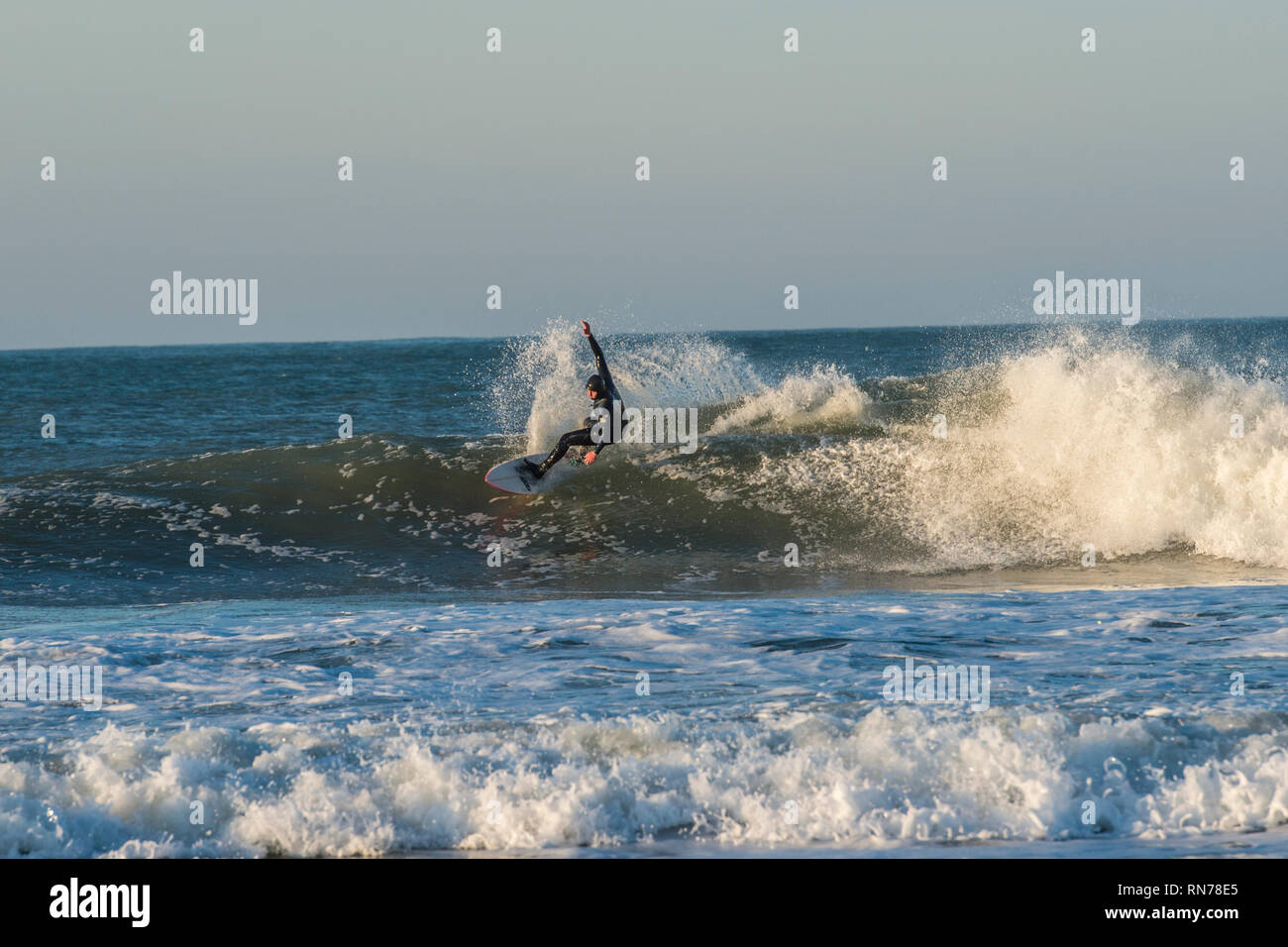 surfing in Cornwall Stock Photo - Alamy