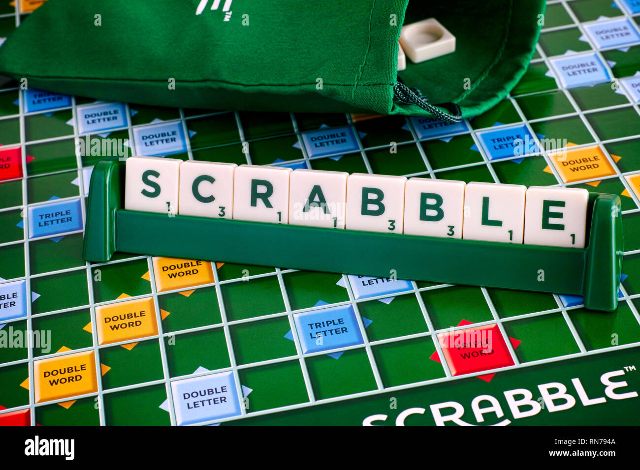 Tambov, Russian Federation - May 02, 2018 Scrabble Board Game. Word ...