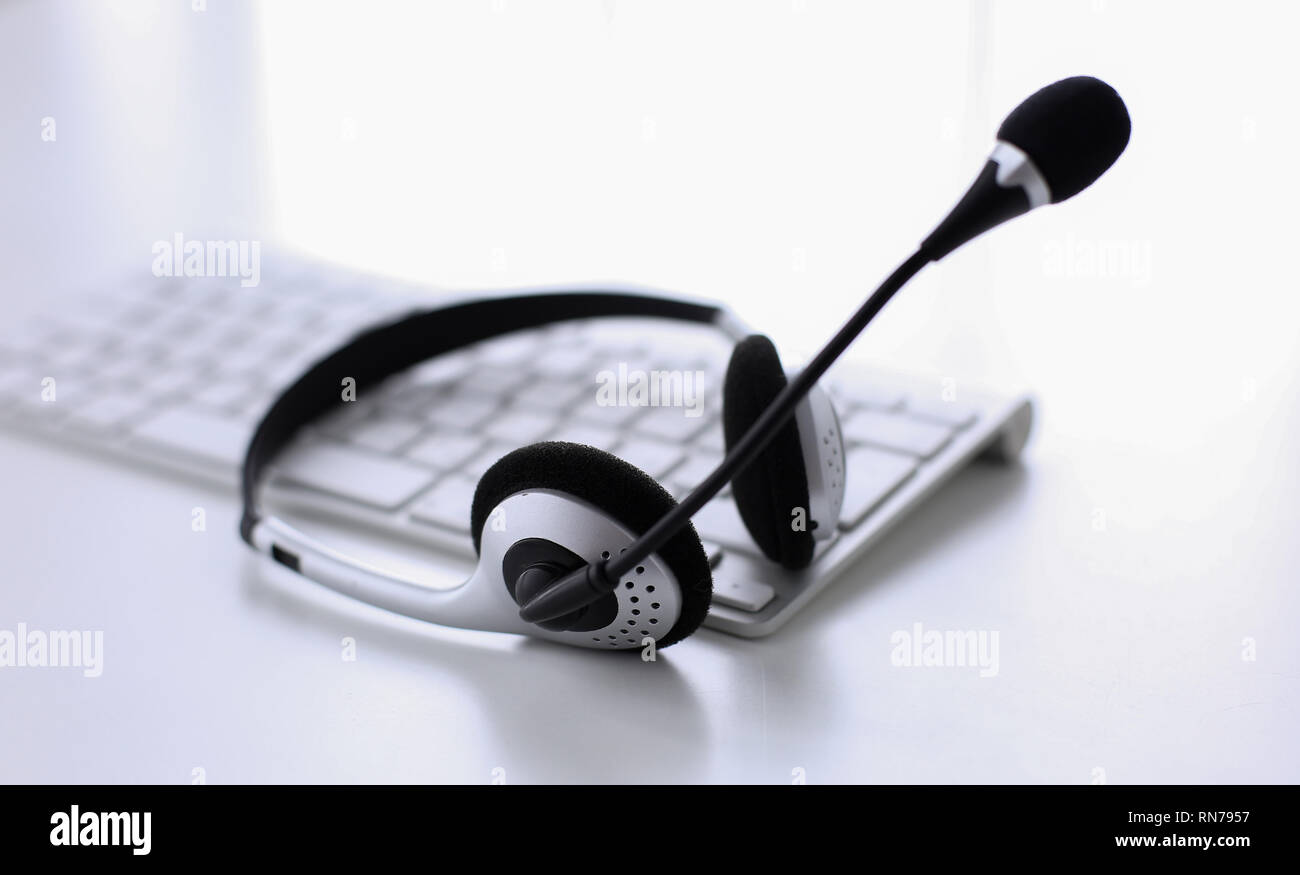 Communication support, call center and customer service help de Stock ...