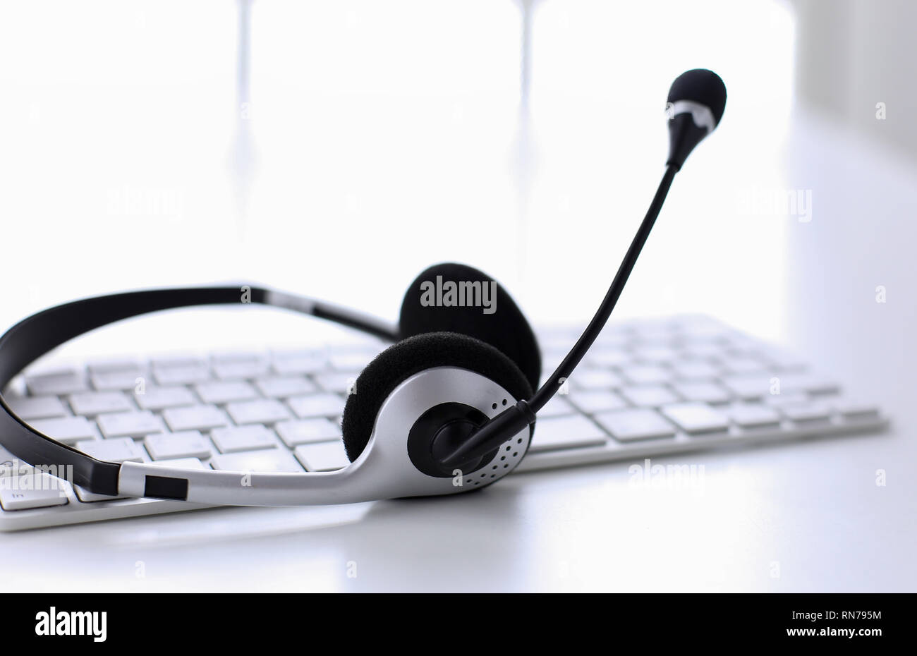 Communication support, call center and customer service help de Stock ...