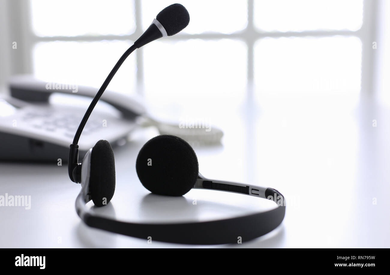 Communication support, call center and customer service help de Stock ...