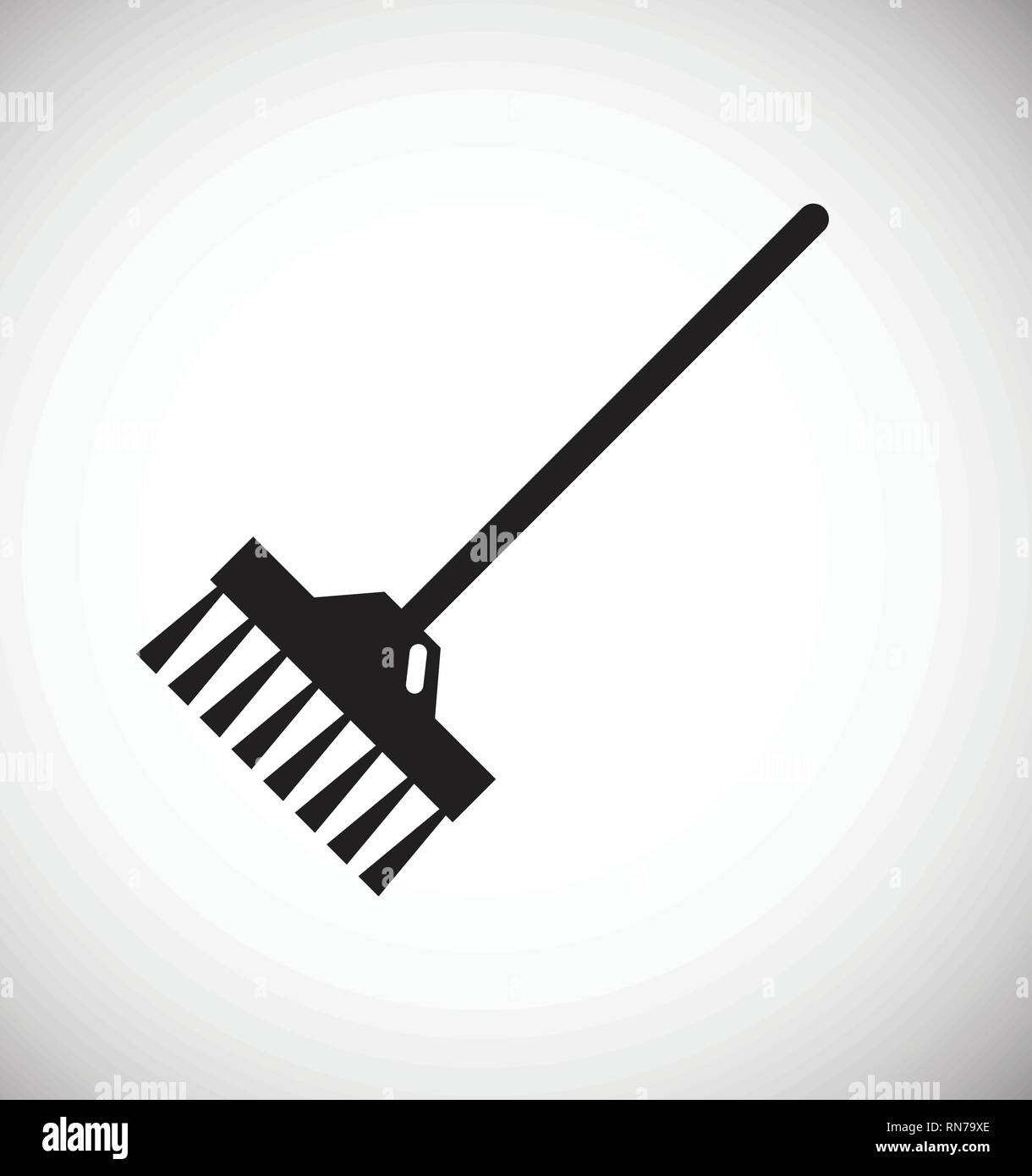 Cleaning broom icon on white background for graphic and web design ...