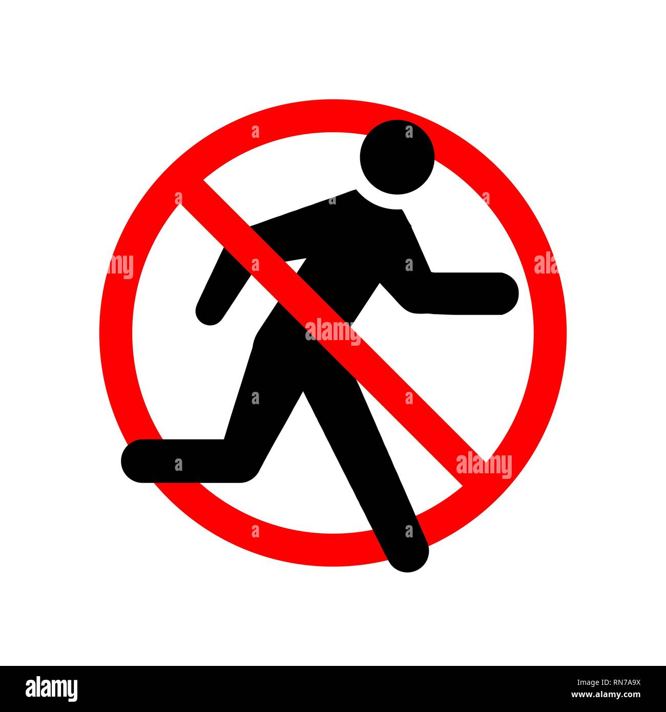 Do not enter, red forbidden sign on white Stock Vector Image & Art - Alamy