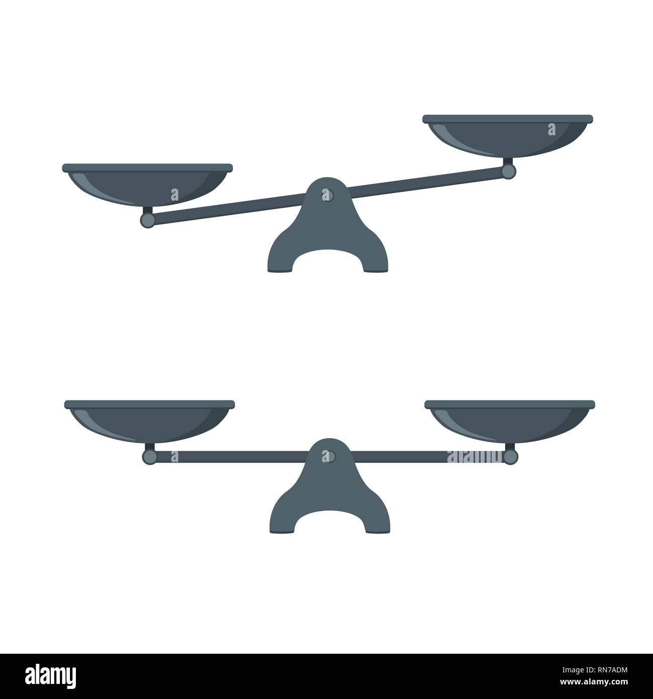 Scales, Flat design, vector illustration. Libra vector Stock Vector ...