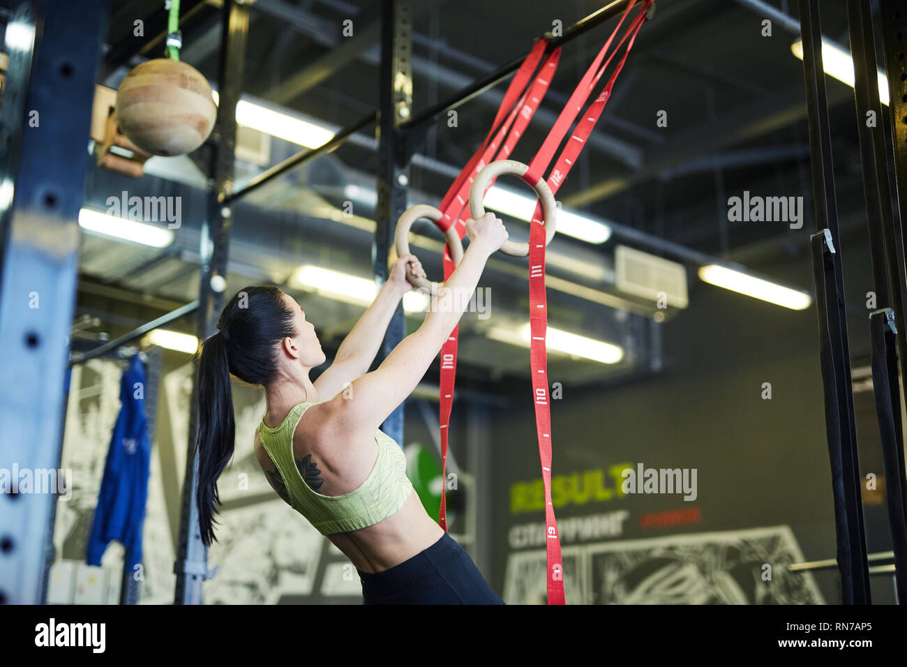 Training with rings Stock Photo - Alamy